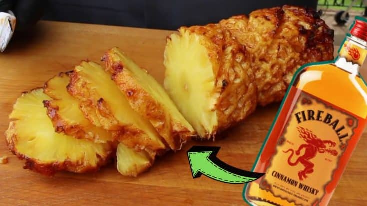 Easy To Make Fireball Grilled Pineapple - DIY Joy