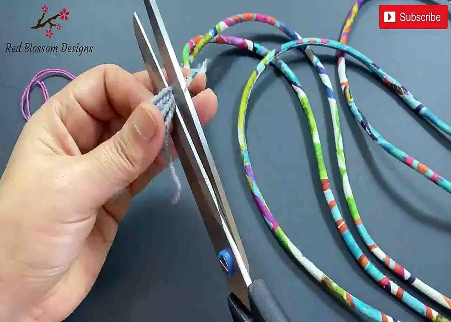 DIY Braided Bracelet From Fabric Scrap Tutorial