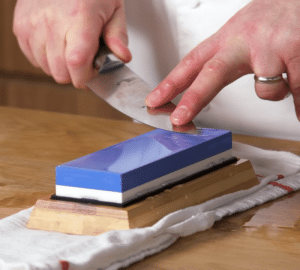 The Best Way to Sharpen and Clean Knives - DIY Joy
