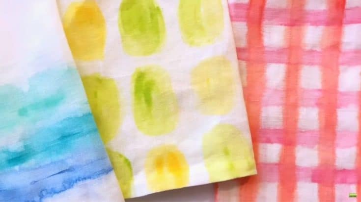 Handpainted Tea Towels - DIY Joy