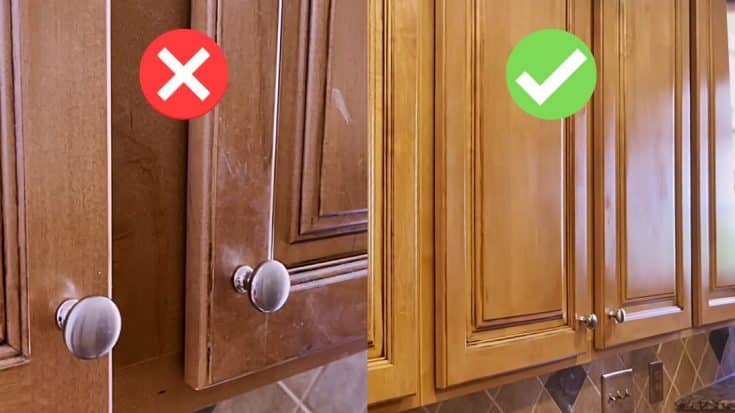 How to Remove Thick Grease from Kitchen Cabinets - DIY Joy