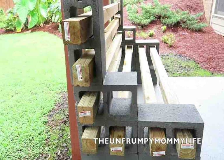 Easy Urban Chic Cinder Block Bench Tutorial - DIY Joy