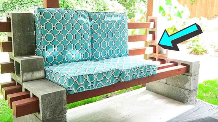 Easy Urban Chic Cinder Block Bench Tutorial - DIY Joy