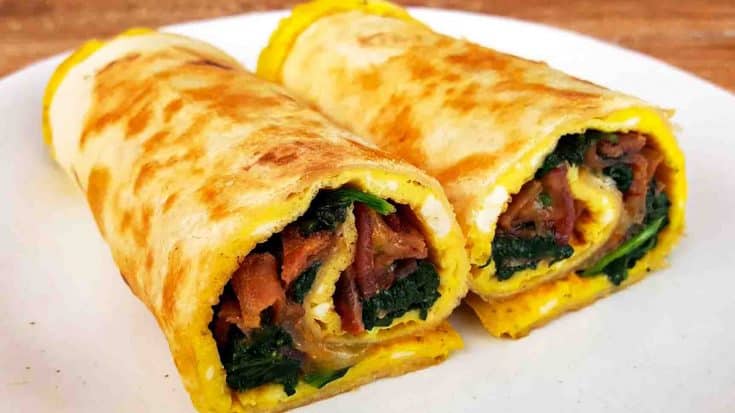 Quick & Easy Breakfast Wrap Recipe - DIY Joy