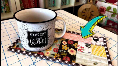 Quilt-As-You-Go Mug Rug Tutorial - DIY Joy