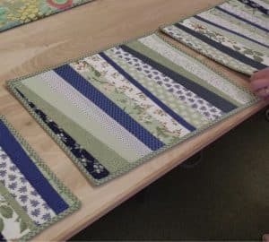 Quilt As You Go Placemat Using A Jelly Roll - DIY Joy