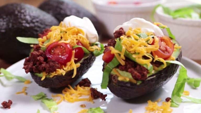 Easy Taco-Stuffed Avocado Recipe - DIY Joy