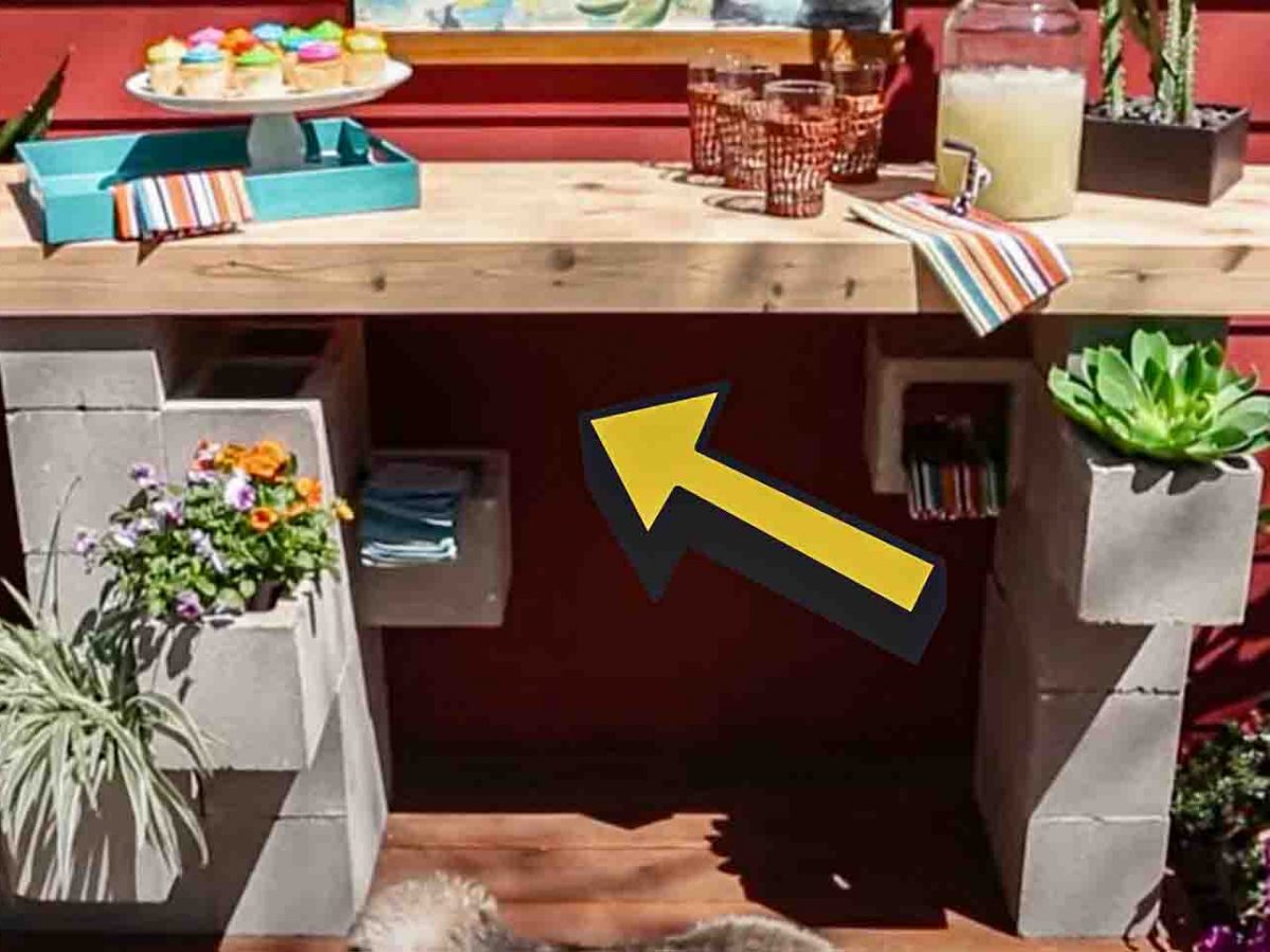 Diy Cinder Block Bar Cinder Block Grill Ideas Archives WooHome