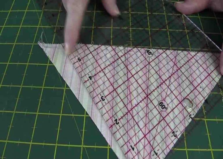 How To Square Up A Half Square Triangle Quilting Block - DIY Joy