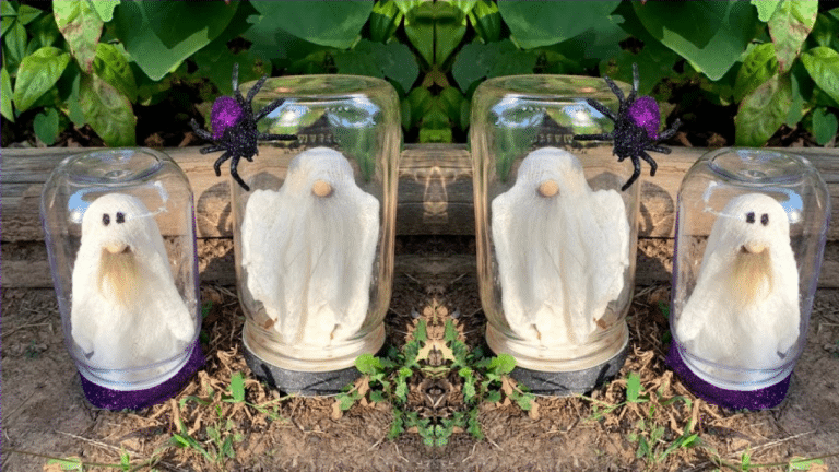 DIY Ghost Gnome in a Jar Tutorial - DIY Joy