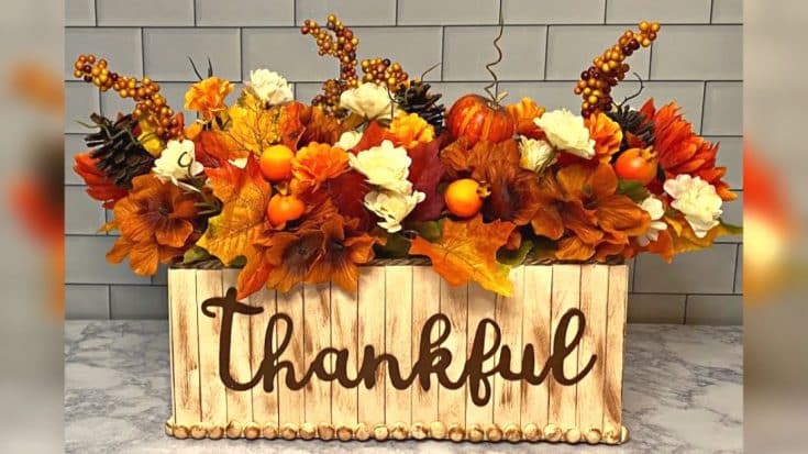 Dollar Tree DIY Fall Centerpiece Décor Idea - DIY Joy
