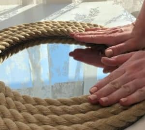 DIY Nautical Rope Mirror - DIY Joy