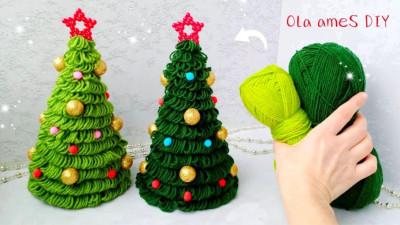 DIY Wool Christmas Tree - DIY Joy