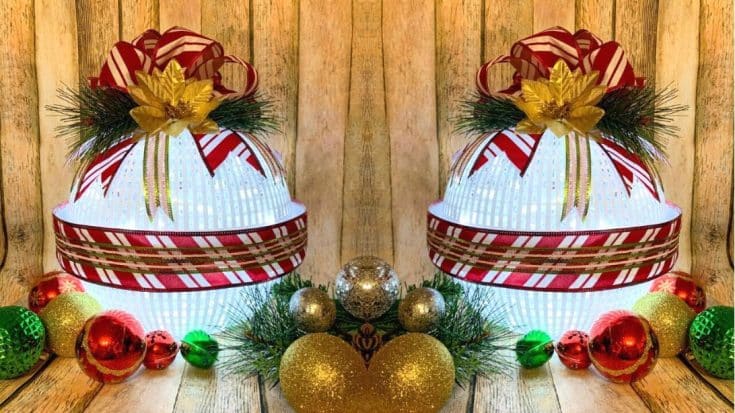 Dollar Tree Strainer Christmas Decoration - DIY Joy