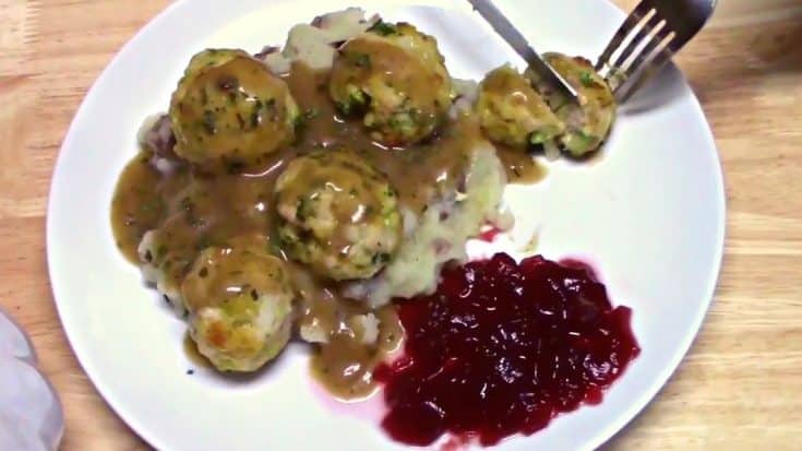 Easy And Inexpensive Turkey Stuffing Meatballs Recipe - DIY Joy