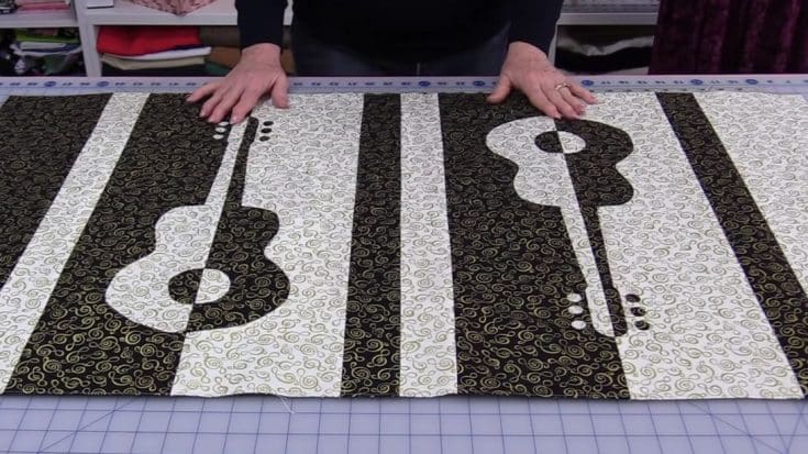 Easy Guitar Applique Quilt Block Tutorial - DIY Joy