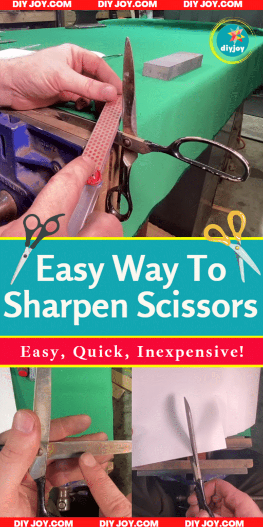 Easy Way To Sharpen Any Scissors - DIY Joy