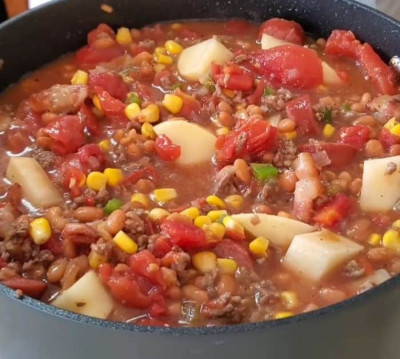 Easy-To-Make Stovetop Cowboy Stew - DIY Joy