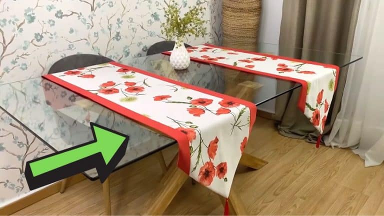 How to Make Table Runner In 15 Minutes - DIY Joy