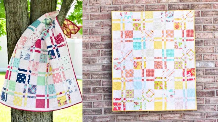 Disappearing Four-Patch Quilt Block Tutorial - DIY Joy