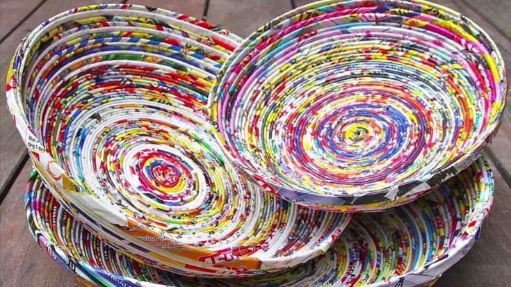 Easy DIY Magazine Bowls Tutorial - DIY Joy