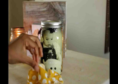 DIY Mason Memory Photo Jar Tutorial - DIY Joy