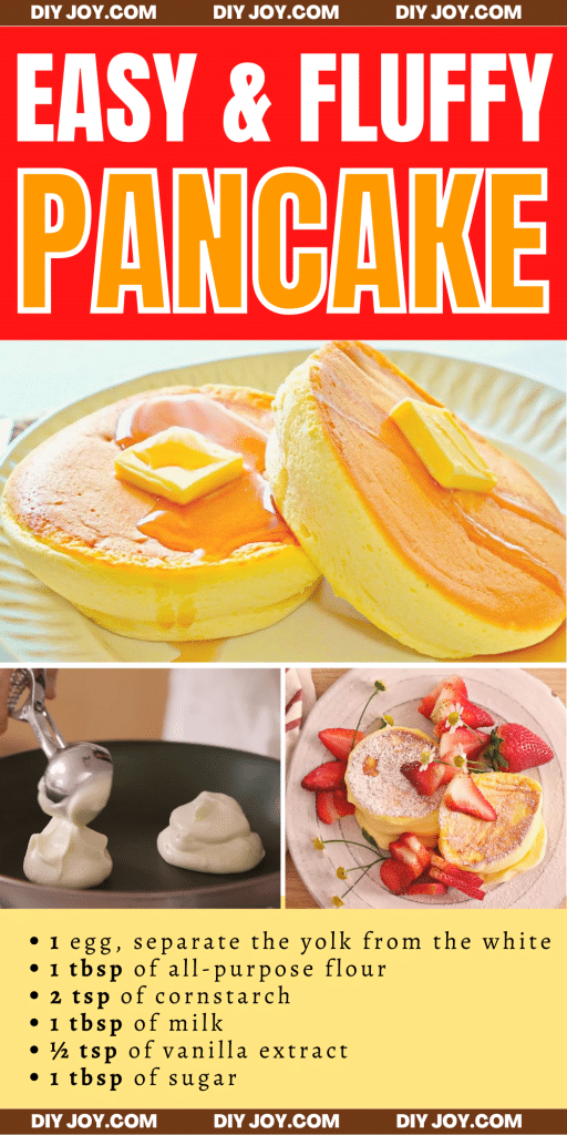 6-Ingredient Fluffy Breakfast Pancake Recipe - DIY Joy
