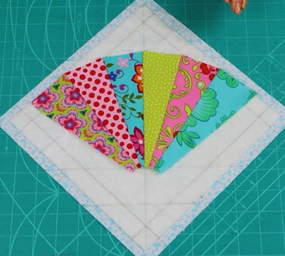 Quilt-As-You-Go Quirky Fan Block - DIY Joy