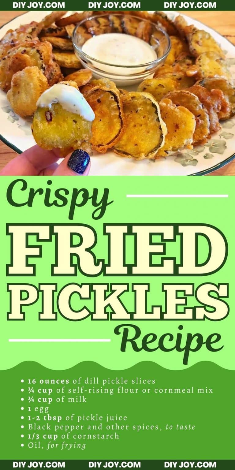 Super Easy & Crispy Fried Pickles Recipe - DIY Joy