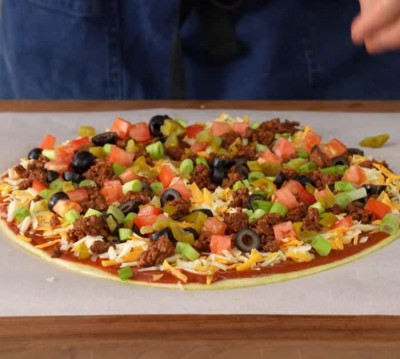Delicious Homemade Taco Pizza - DIY Joy