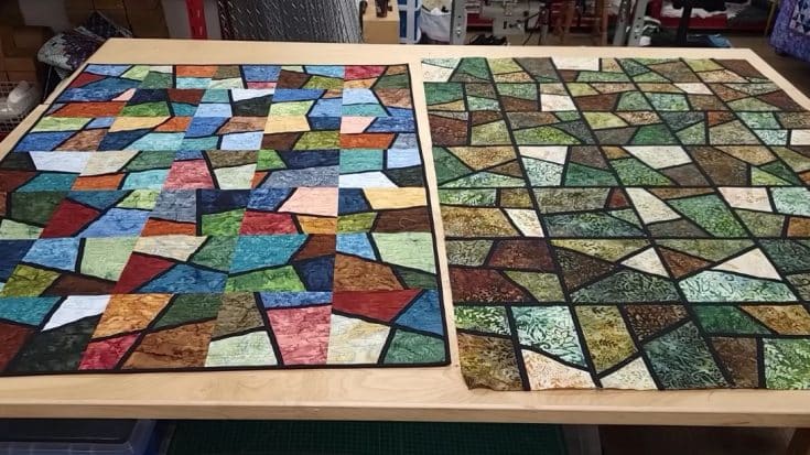 Donna's Easy Mosaic Quilt Tutorial (with Free Pattern) - DIY Joy