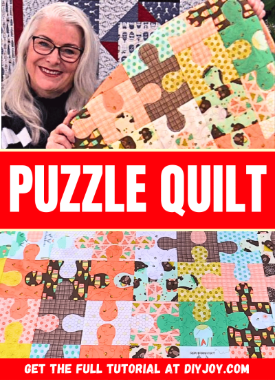 Easy Puzzle Quilt Tutorial - DIY Joy