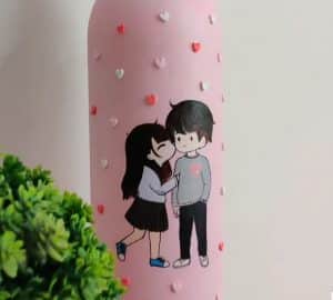 Super Easy & Simple DIY Painted Bottle Gift Idea - DIY Joy