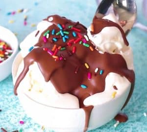 Easy 2-Ingredient Homemade Magic Chocolate Shell Recipe - DIY Joy