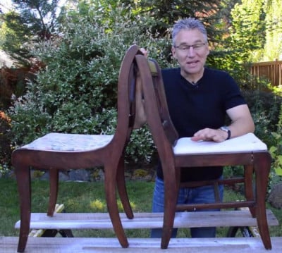 How to Transform 2 Old Chairs Into 1 DIY Bench - DIY Joy