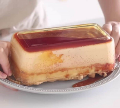 Easy Rich & Creamy Custard Pudding Cake Recipe - DIY Joy