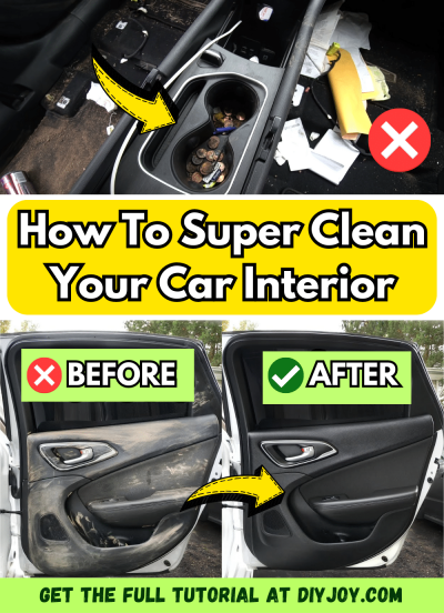 How to Super Clean Your Car Interior - DIY Joy