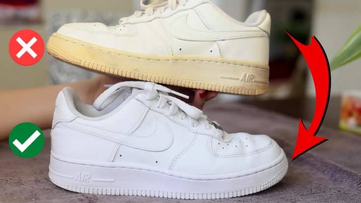 How To Whiten Yellow Shoe Soles - DIY Joy