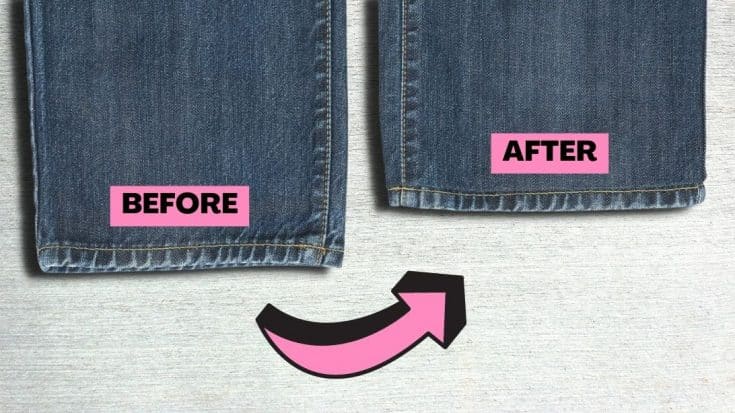 How to Hem Jeans While Keeping Original Hem - DIY Joy