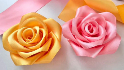 How to Make a Rose With a Ribbon - DIY Joy
