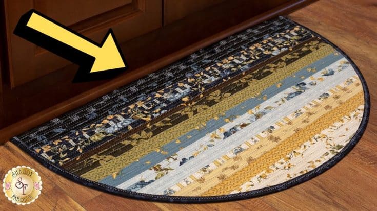 How to Sew a Slice Rug Using 1 Jelly Roll - DIY Joy