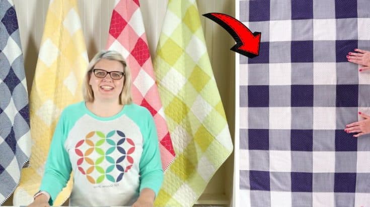 Easy Baby Gingham Quilt Tutorial (with Free Pattern) - DIY Joy