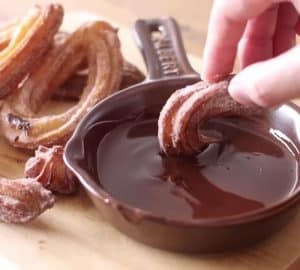 Easy Chocolate Dipped Churros Recipe - DIY Joy
