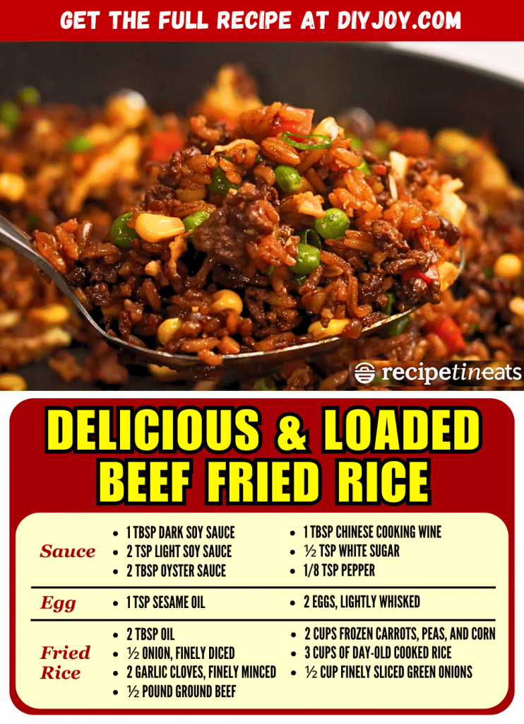 How to Make Delicious and Loaded Beef Fried Rice - DIY Joy