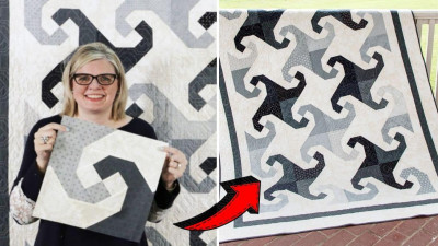 How to Make Snail Trail Quilt Block - DIY Joy