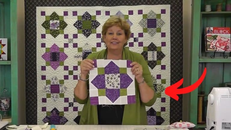 Jenny Doan's Quatrefoil Quilt Block - DIY Joy