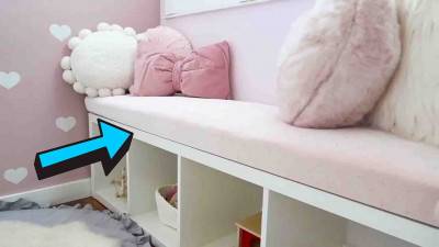 DIY No-Sew Bench Cushion Tutorial - DIY Joy