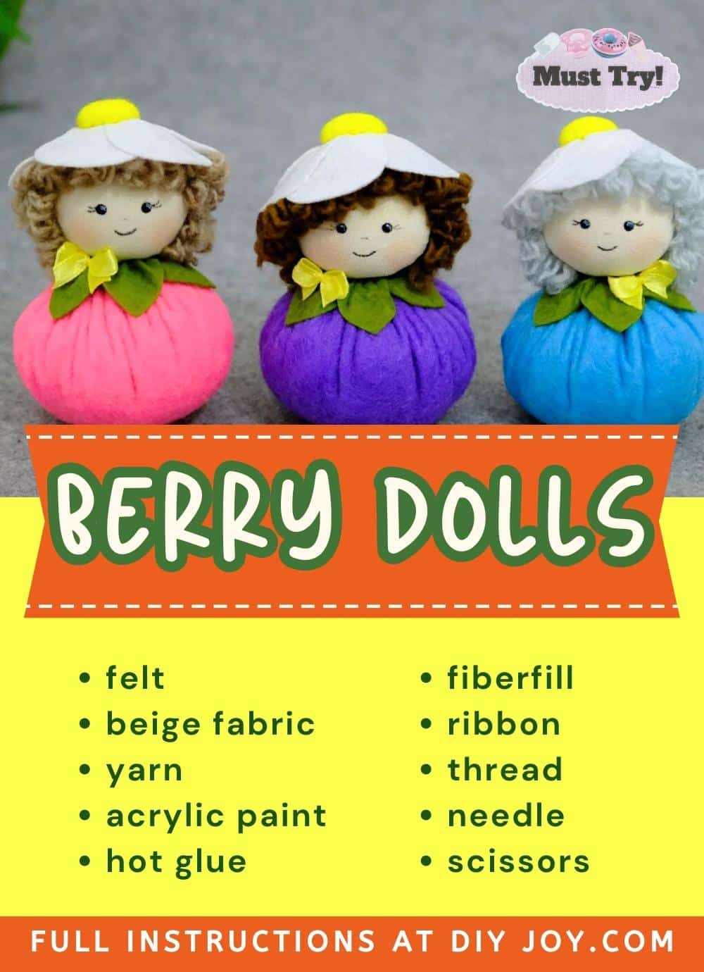 DIY Cute Berry Dolls