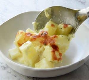 Easy Loaded Cheesy Potato Bake Casserole Recipe - DIY Joy