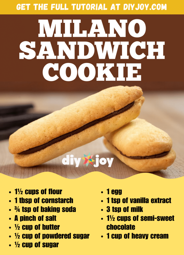 Easy Milano Sandwich Cookie Recipe - DIY Joy